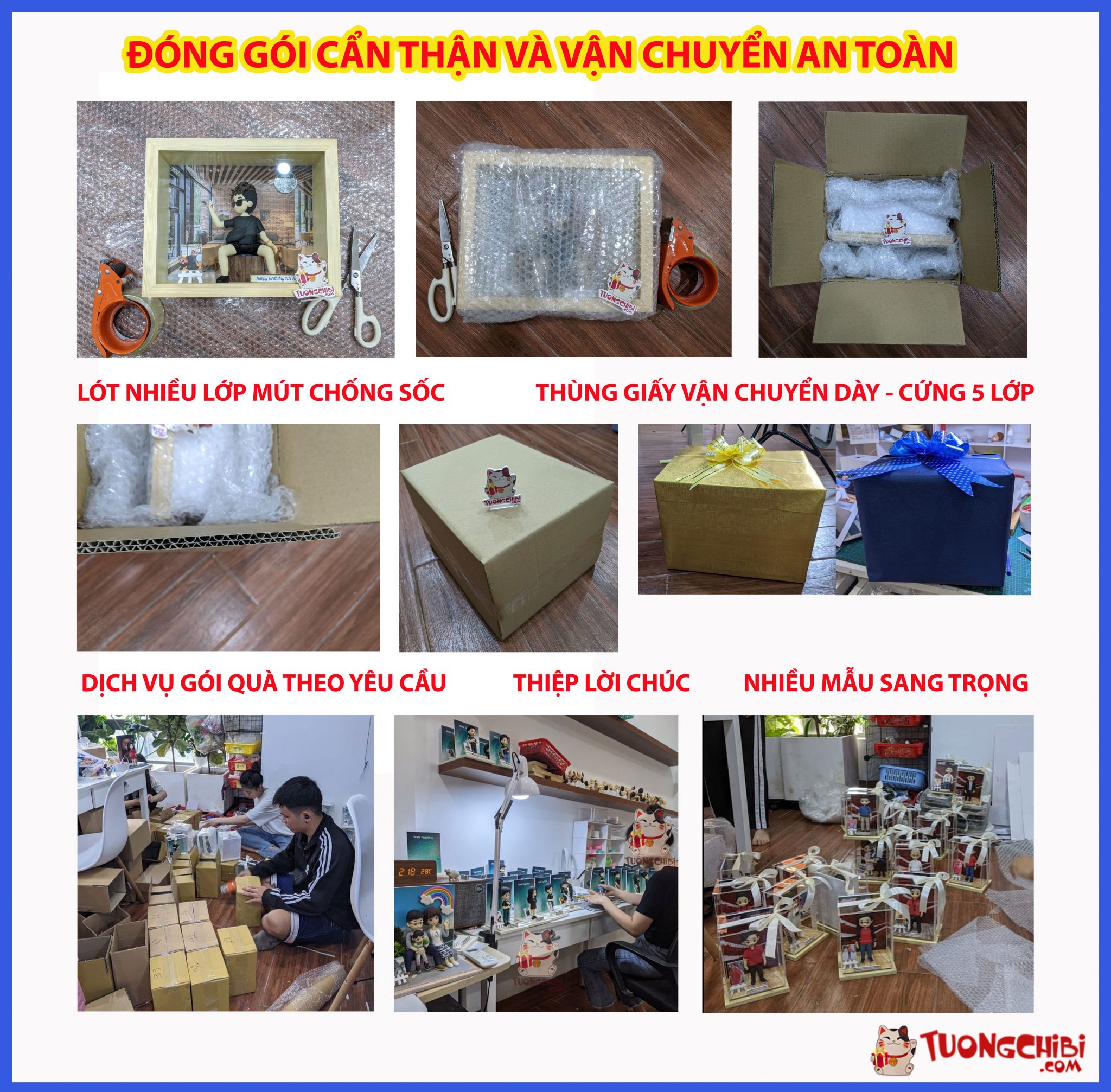 Bảng giá khung tranh tượng đất sét - Nặn tượng chibi theo yêu cầu hà nội